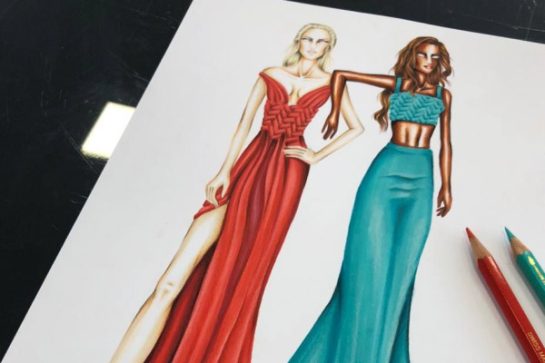 Croqui com movimento leve